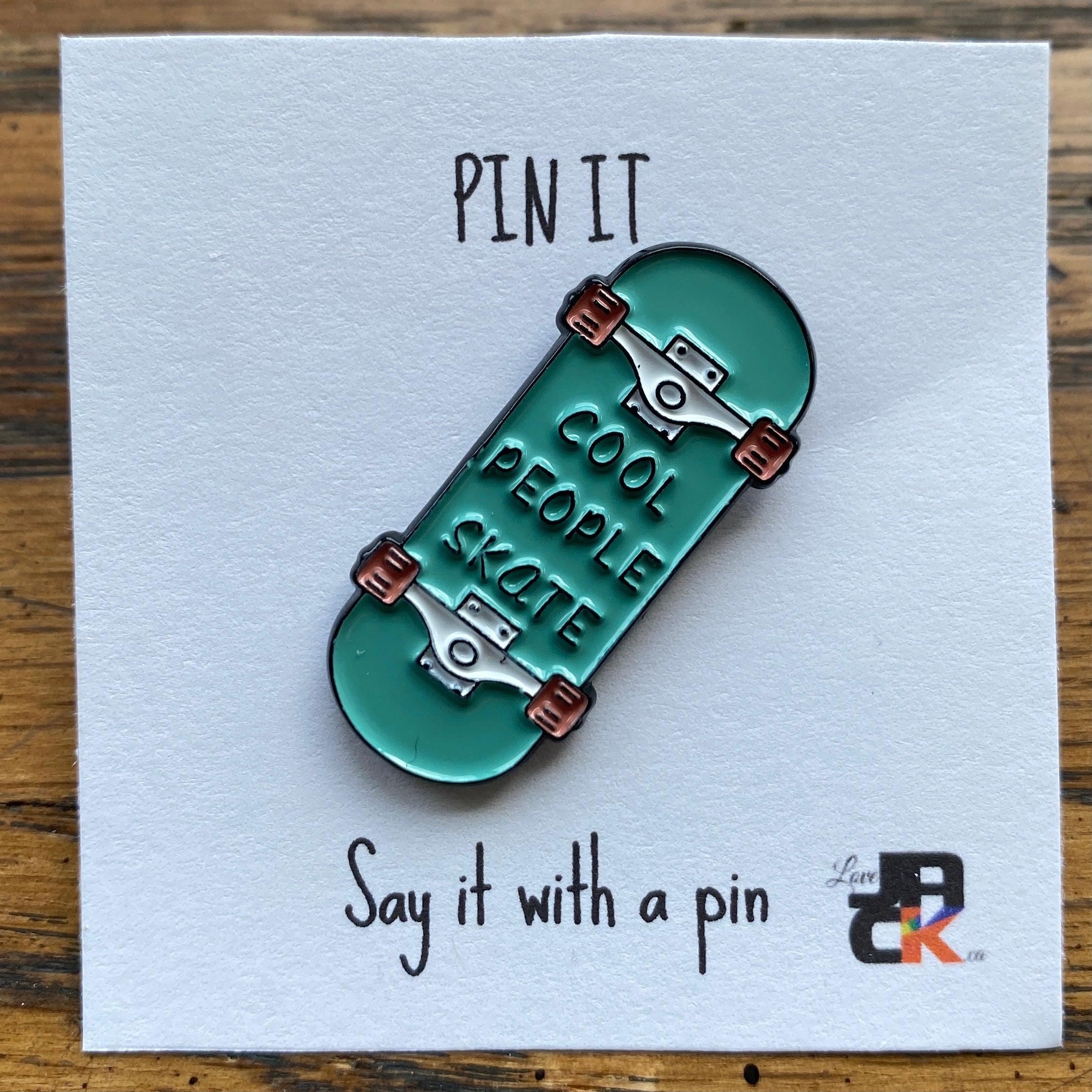 Enamel Pins Skate Boarder